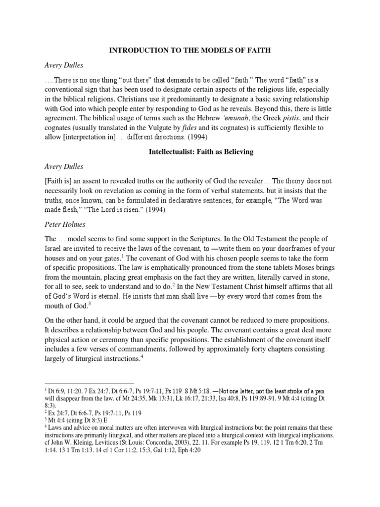 1.5 FWL RDNG 3 - Introducing The Models of Faith-1 | PDF | Faith | Jesus
