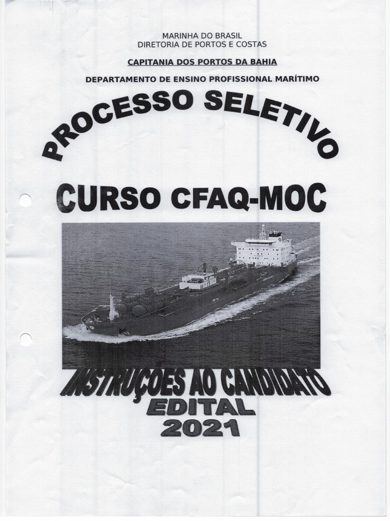 1 Edital 2021 - Cfaq-Moc | PDF