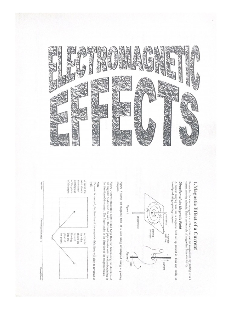 Electromagnetic Effects Notes | PDF Electromagnetic Effects Notes | PDF