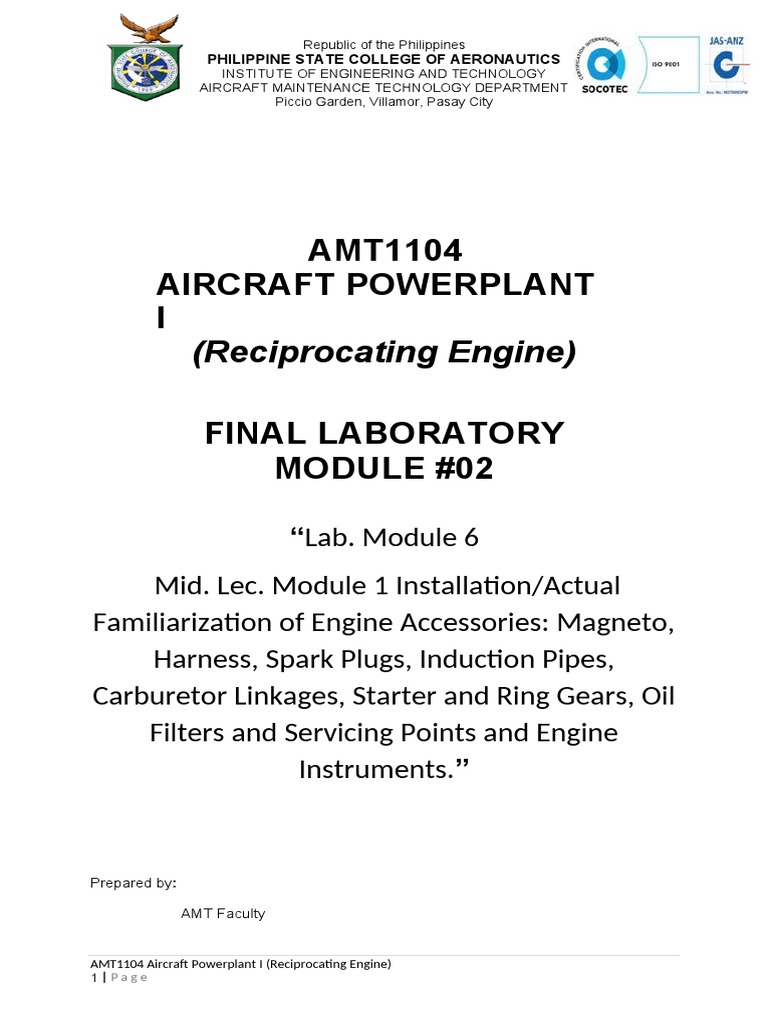 AMT 1104-Laboratory Module 2 (Final) | PDF | Ignition System ...