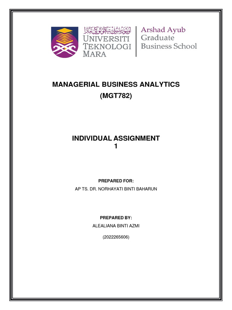 Assignment 1 Mgt782 Pdf Wealth Percentile