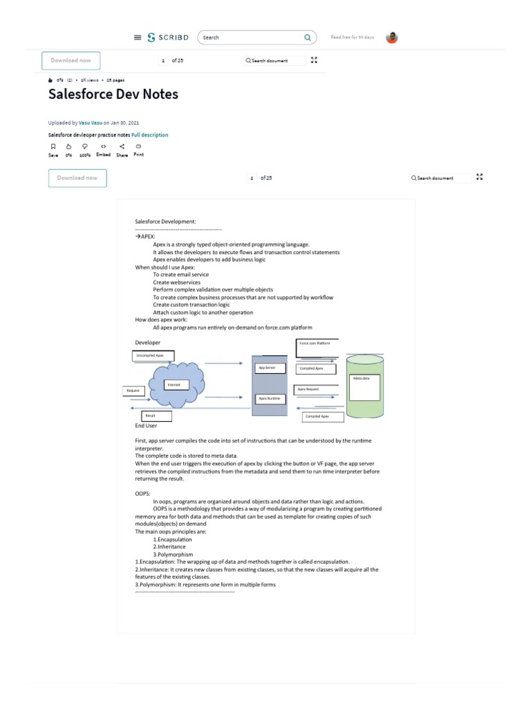Salesforce Dev Notes Pdf Constructor Object Oriented Programming Programming Pdf 9071