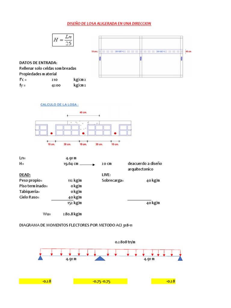 Diseno de Losa Aligerada | PDF Diseno de Losa Aligerada | PDF