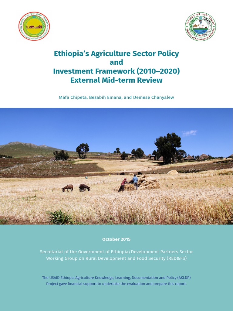 Agriculture Policy MTR - FINAL | PDF | Food Security | New Partnership ...