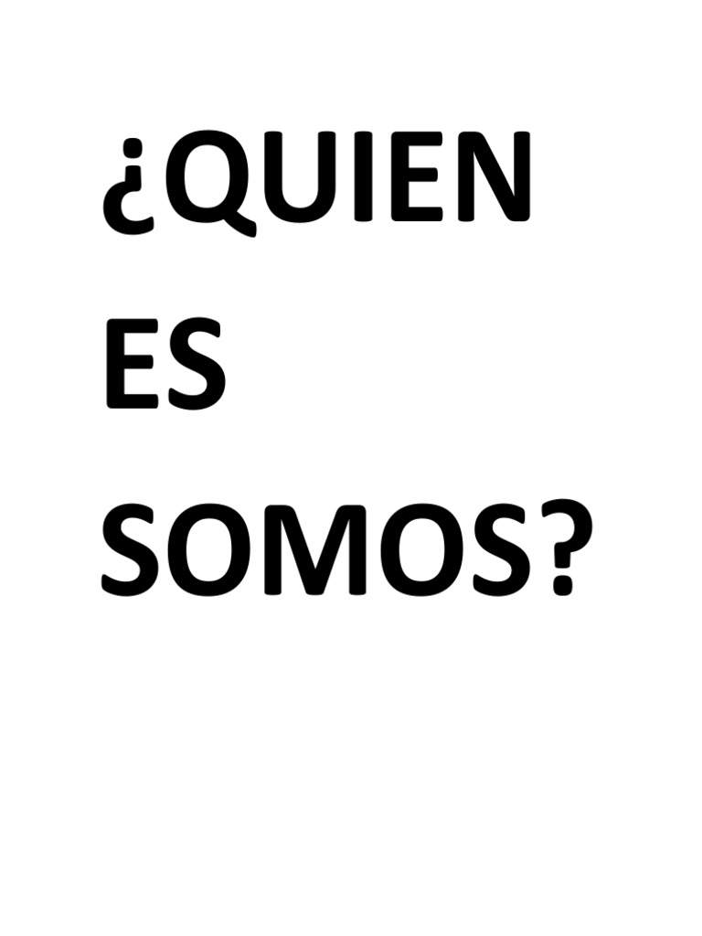 Quienes Somos | PDF Quienes Somos | PDF