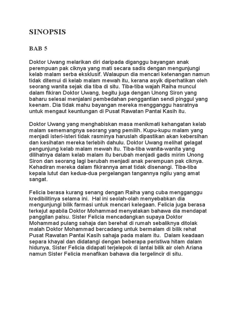 Sinopsis B 5 Pantai Kasih | PDF