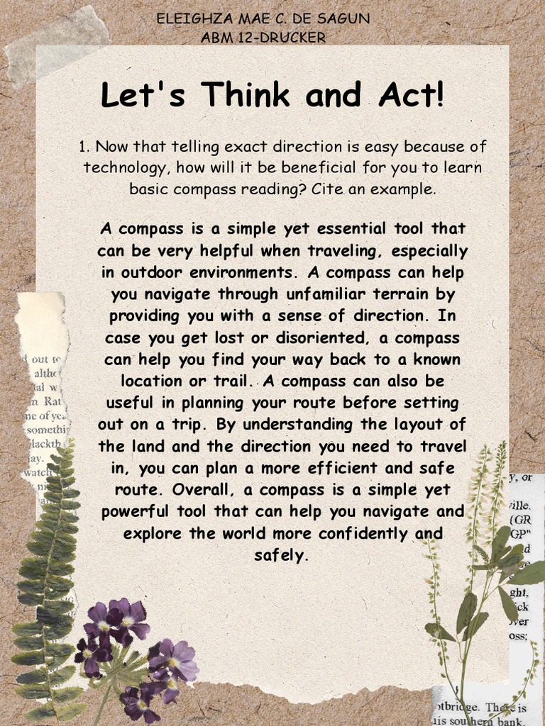 Benefits of Compass Reading Skills | PDF | Compass | Cognition
