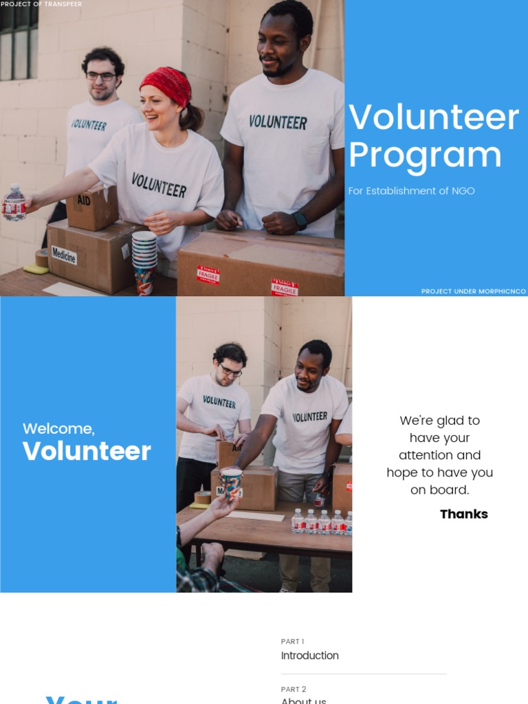 NGO Volunteers Proposal | Download Free PDF | Non Governmental ...