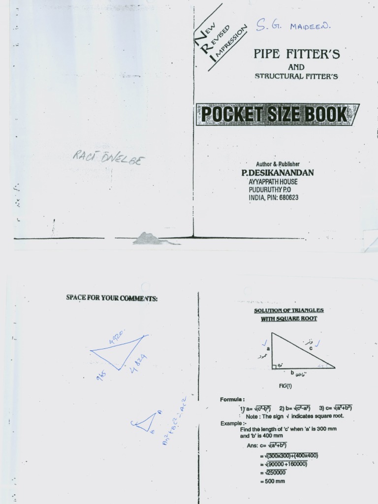 Pipe Fitters Guide | Download Free PDF | Trigonometric Functions | Space