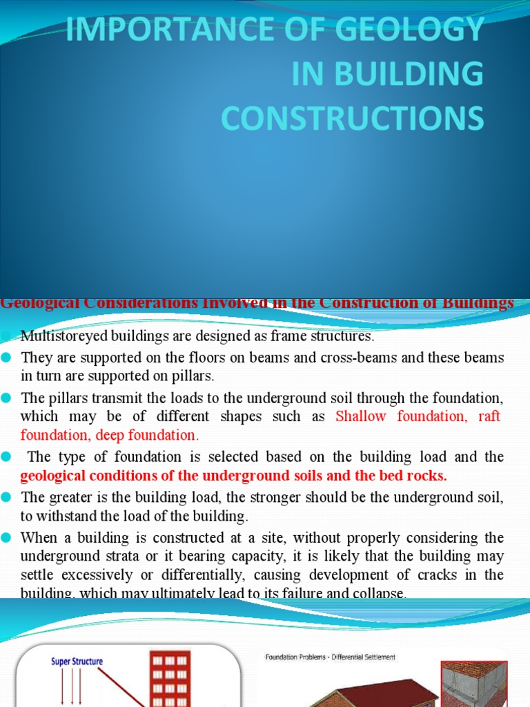 Importance of Geology in Building Construction | PDF | Deep Foundation ...