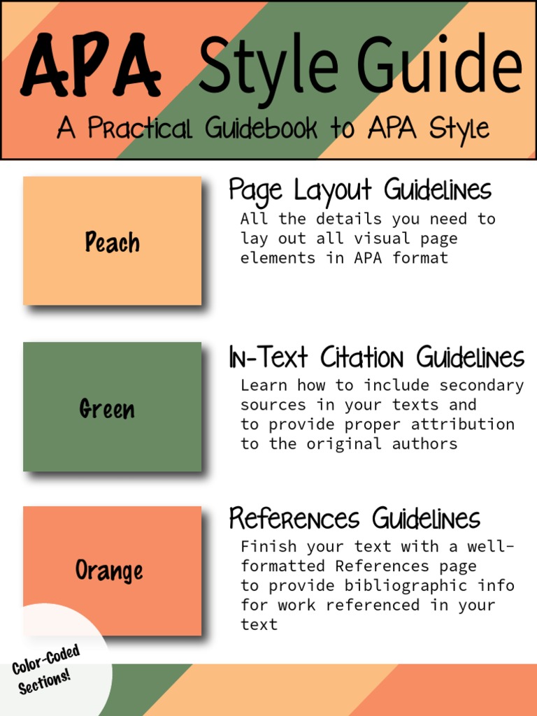 APA Style Guide For Students | PDF | Citation | Bracket