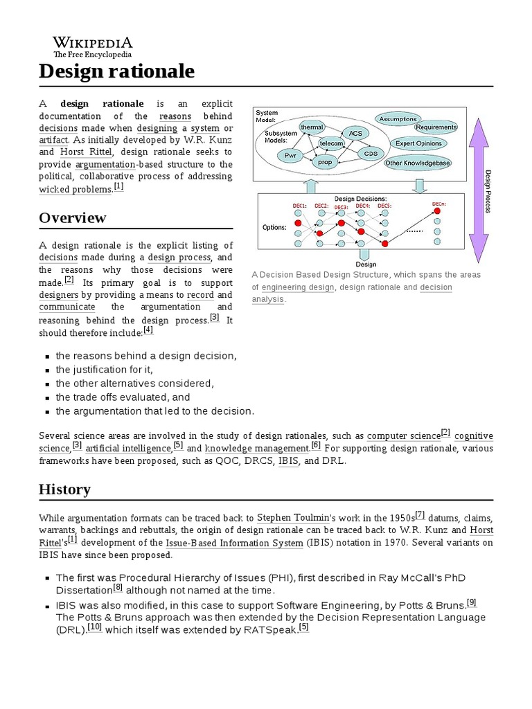 Design Rationale | PDF | Computing | Systems Engineering