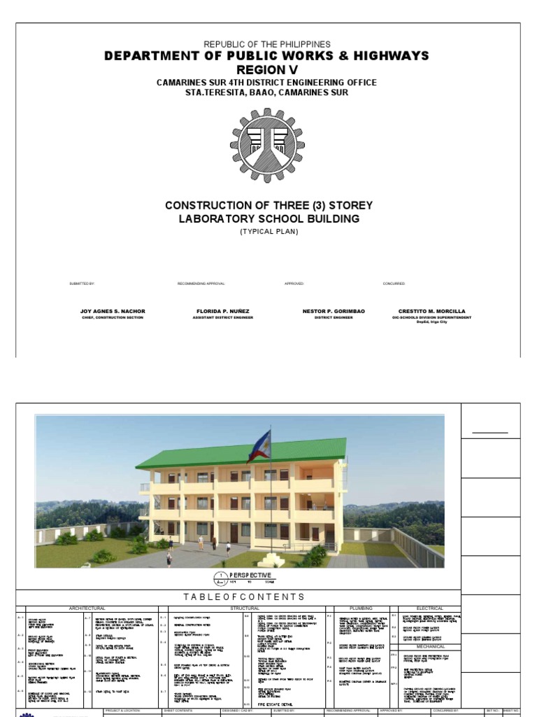3 Storey Laboratory School Building 1 Regular 2 ICT | PDF | Buildings ...