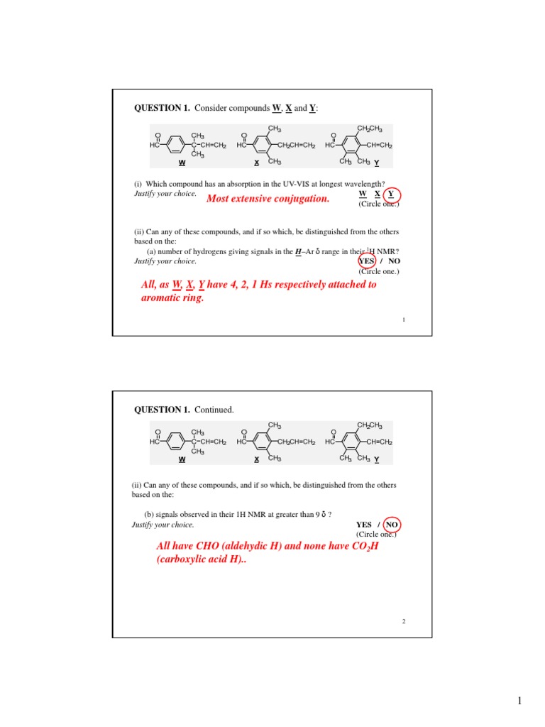 Worksheet 1 With Answers | PDF | Amine | Chemical Substances