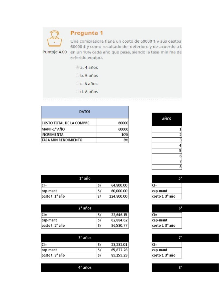EXCEL Ejercicio para Practicar de Confiabilidad | PDF | Activo fijo