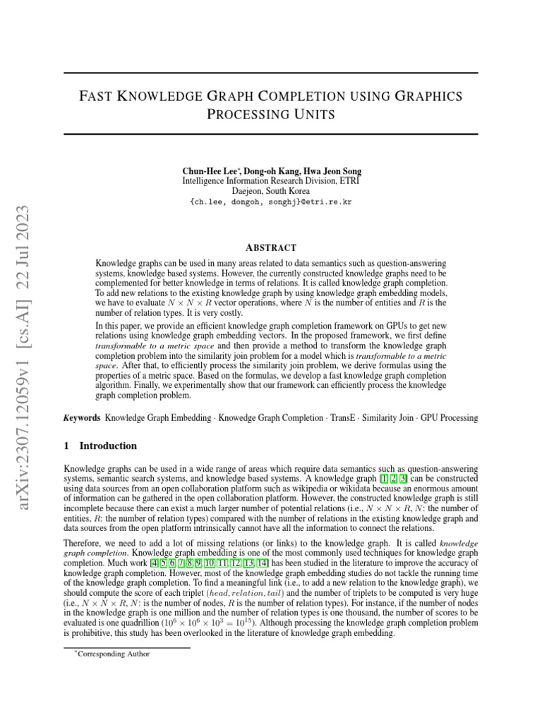 Fast KG | PDF | Function (Mathematics) | Graphics Processing Unit