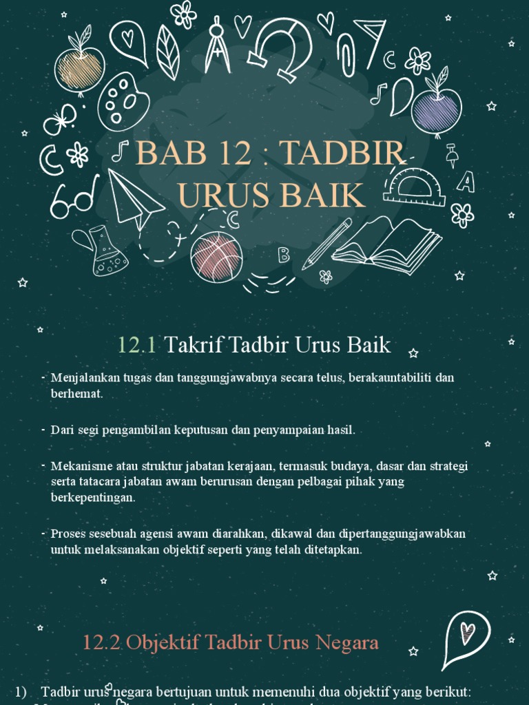 Bab 12 Tadbir Urus Baik | PDF