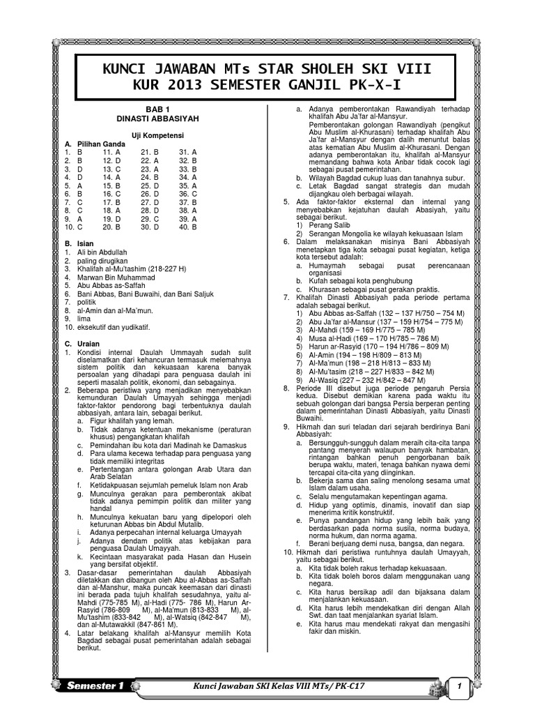 Kunci Ski 8 Pk-X-I. | PDF