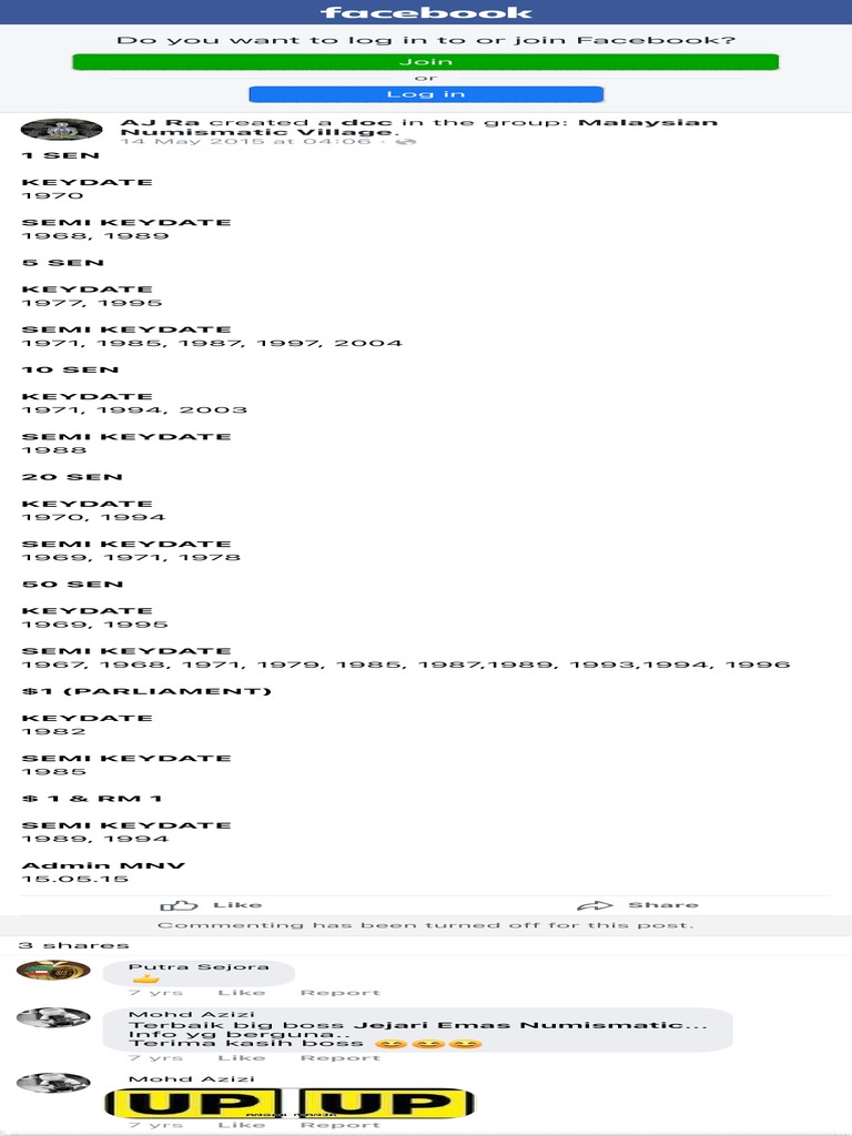 Keydate Numismatic Coins | PDF | Games & Activities