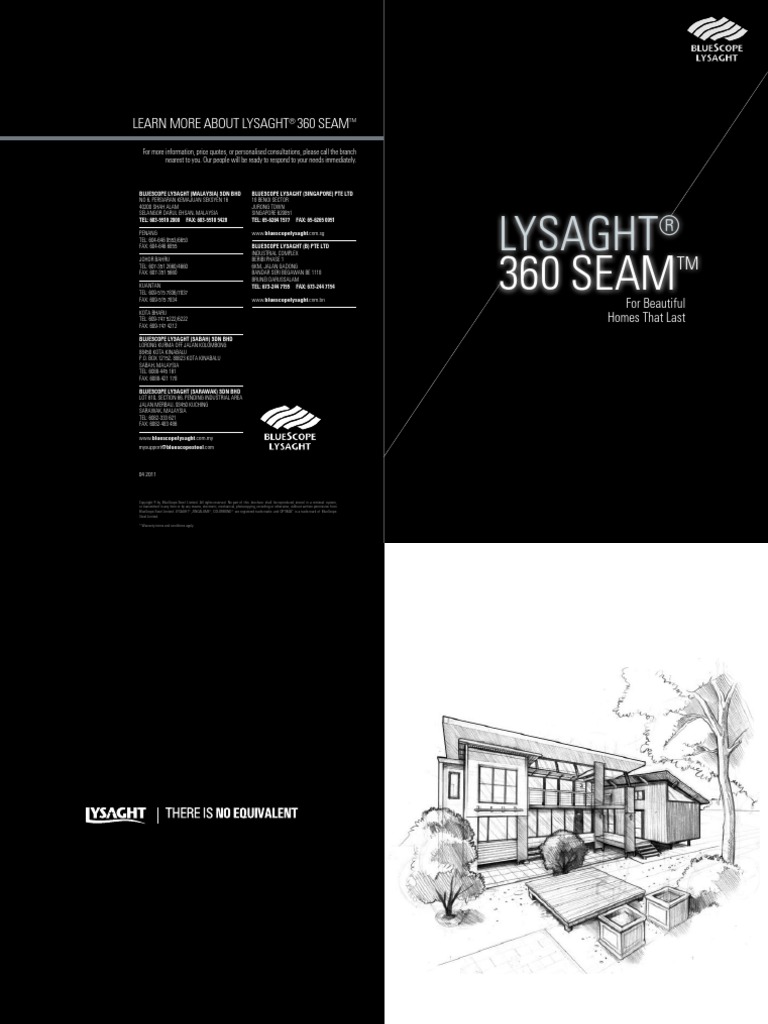 Lysaght 360 Seam | PDF | Roof | Corrosion