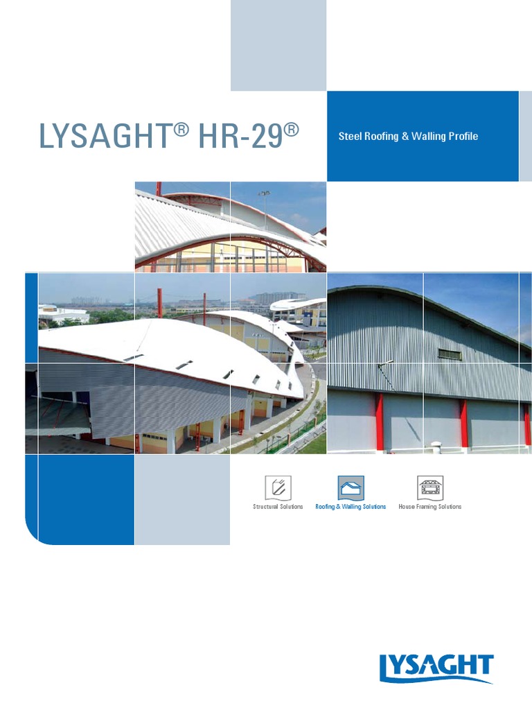 Lysaght HR-29 | Download Free PDF | Roof | Sheet Metal
