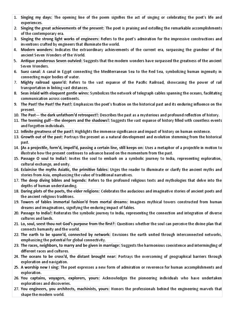 Passage To India Glossary | PDF