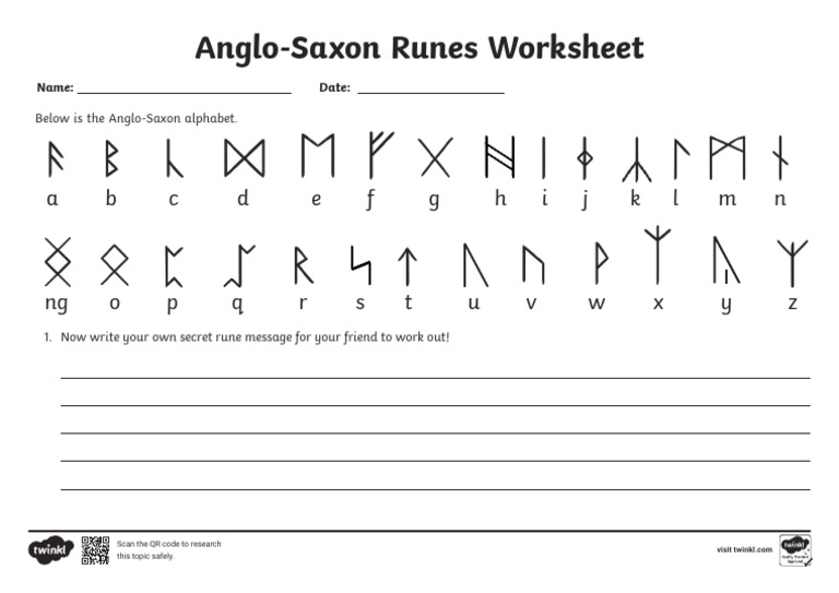 Anglo Saxon Alphabet | PDF
