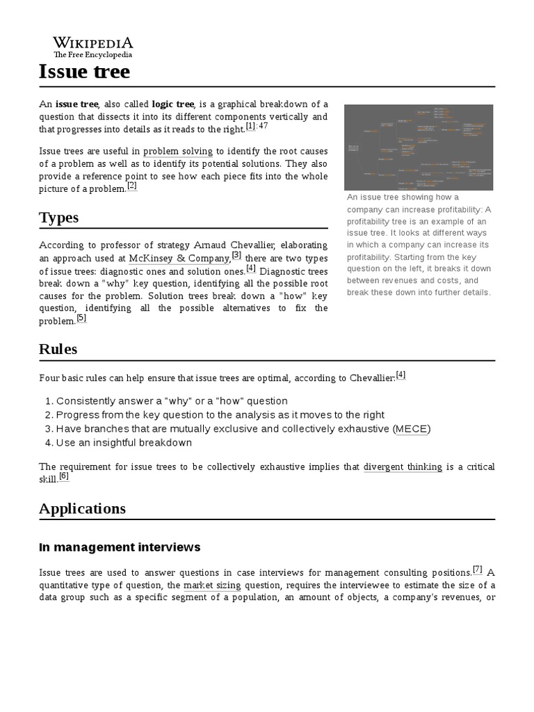 Issue Tree | PDF | Cognition | Cognitive Science