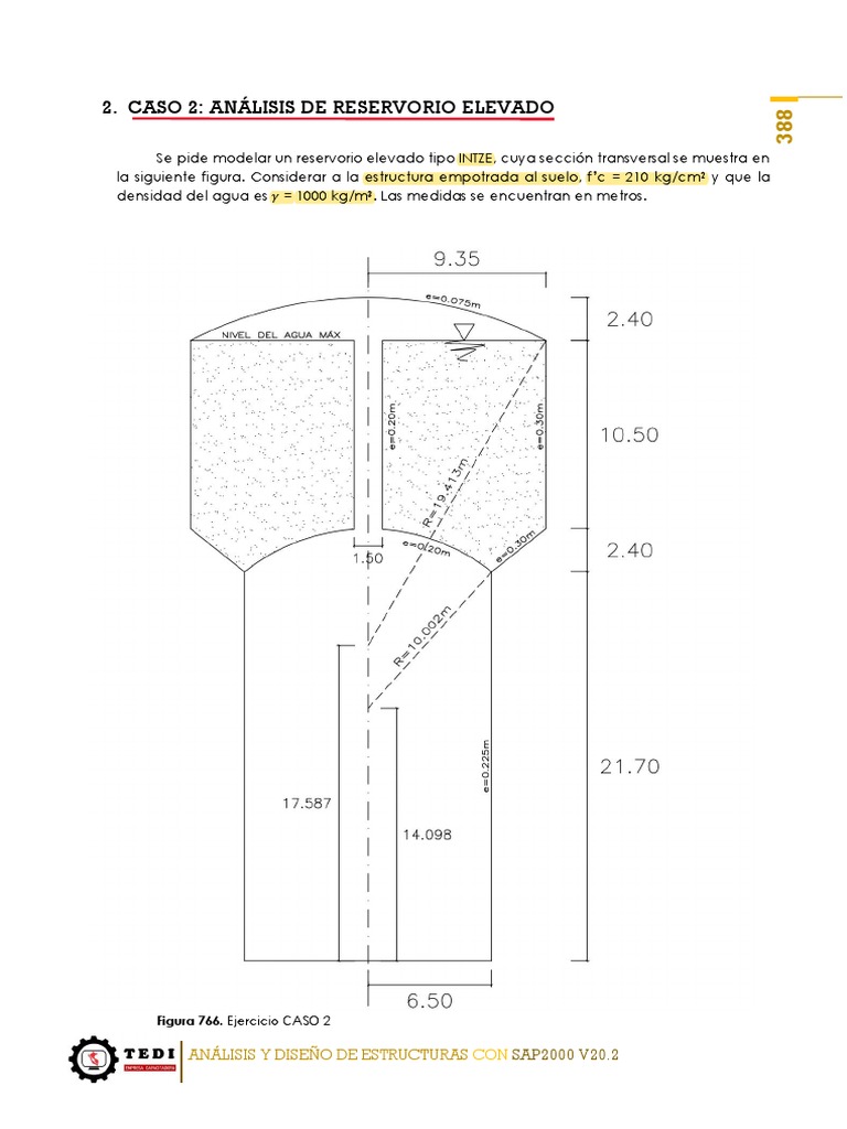 5 2 Reservorio Elevado | PDF | Ecuaciones | Geometría