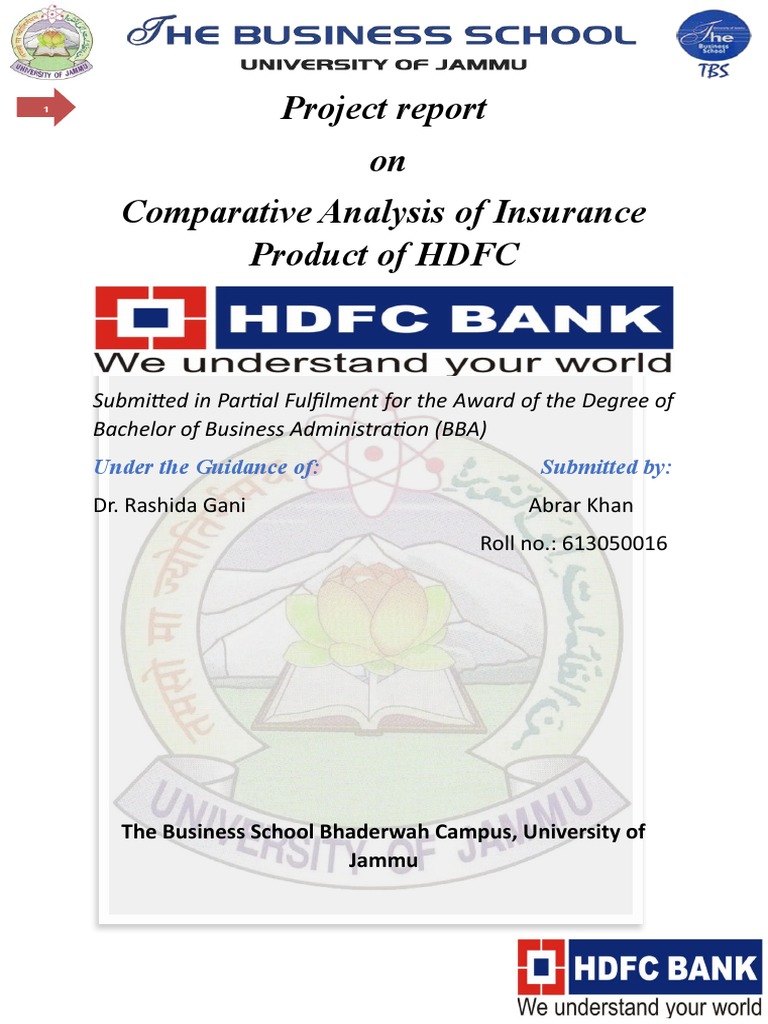 HDFC Bank Insurance Product Analysis | PDF | Life Insurance | Insurance