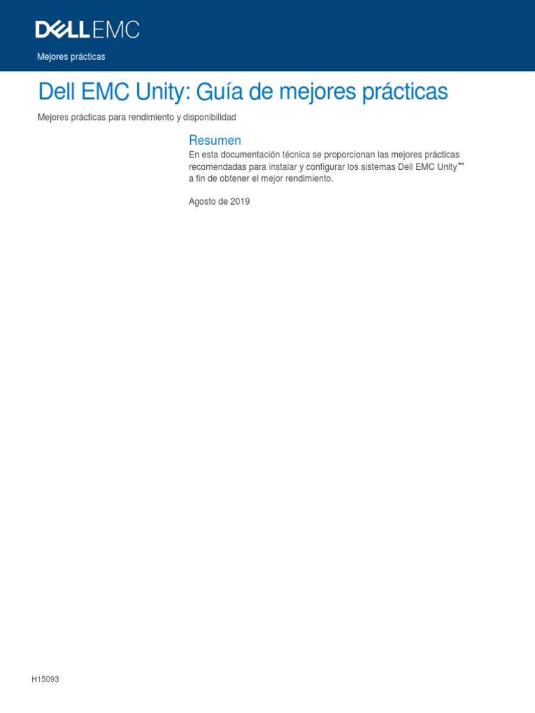 h15093-EMC Unity-Best Practices Guide | Descargar gratis PDF | Unidad Central de procesamiento ...