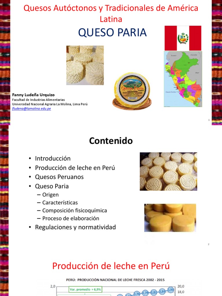 Modulo Queso Paria Peru | PDF | Queso | Leche