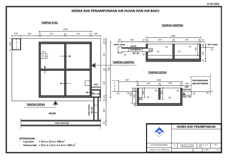 Skema Bak Penampungan-1 | PDF