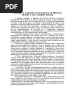 TDAH e As Especificacoes Conforme A CID 11 | PDF | Transtorno de ...