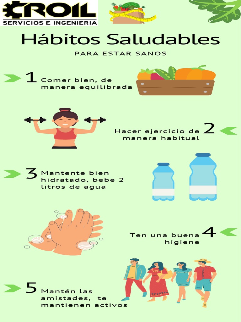 Infografía Sobre Hábitos Saludables | PDF