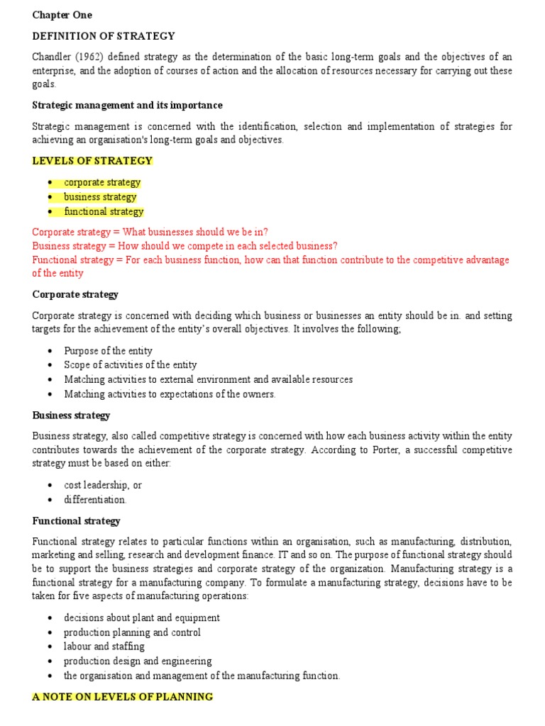 Understanding Strategic Management Concepts | PDF | Strategic Management | Business Process