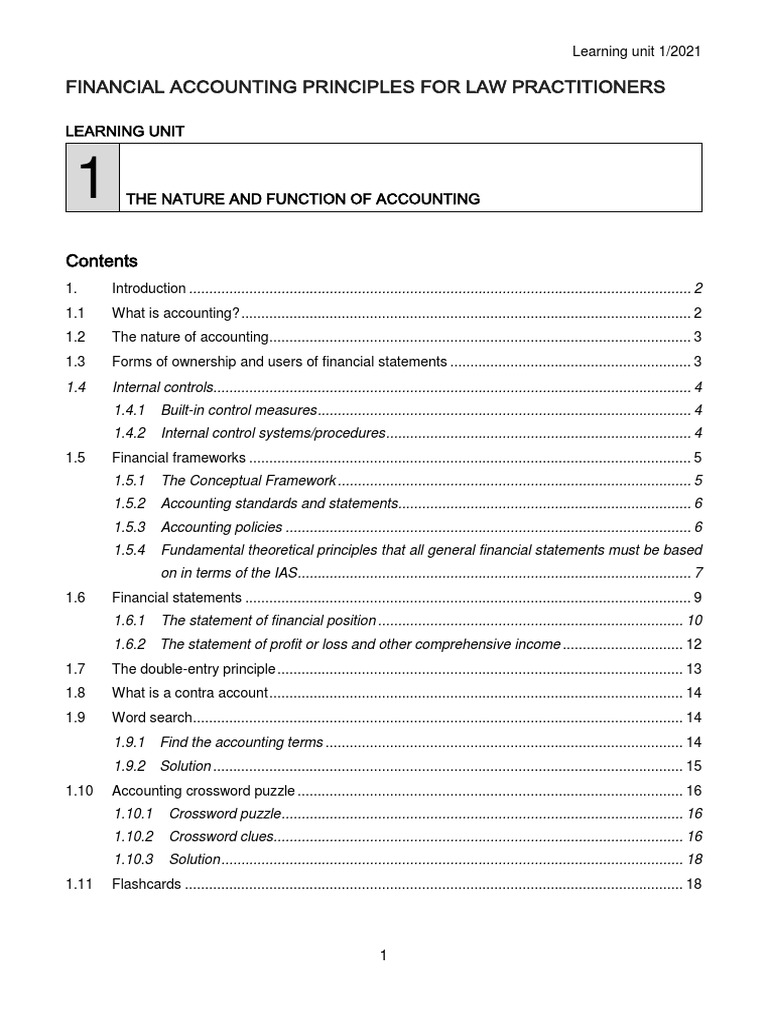 Financial Accounting for Law Practitioners | PDF | Debits And Credits | International Financial ...