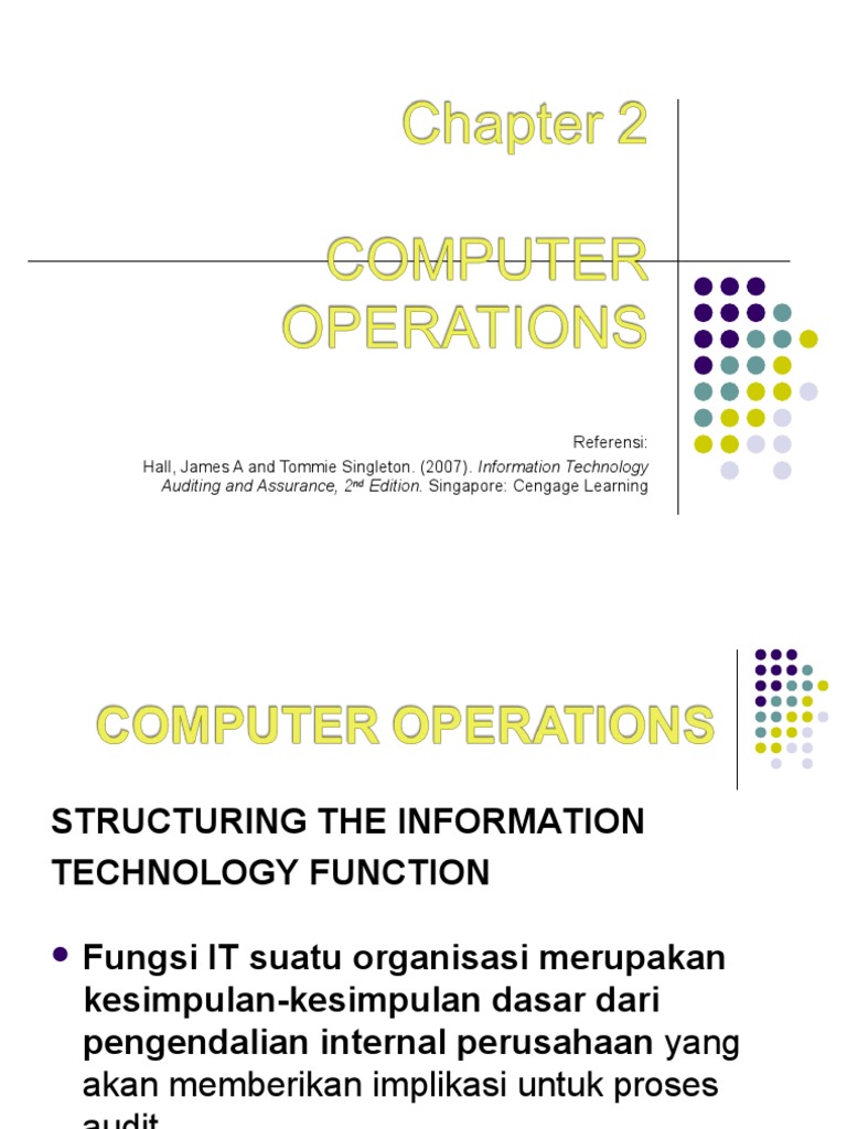 EDP Audit Bab 2 COMPUTER OPERATIONS | PDF