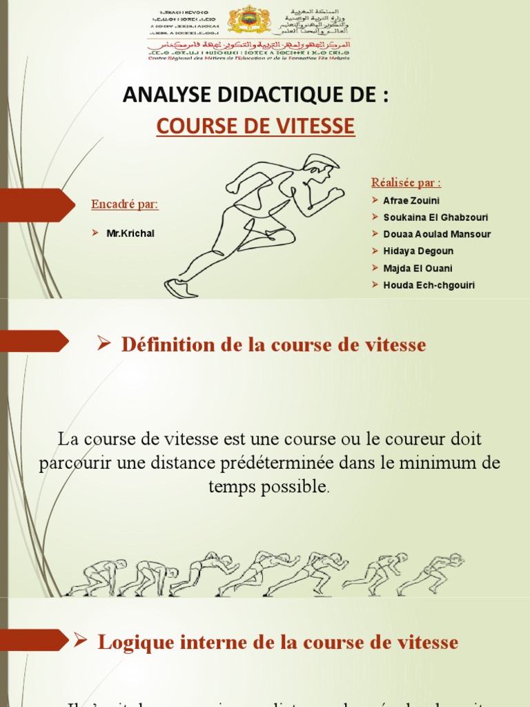 Définition et enjeux de la course de vitesse | PDF | Vitesse