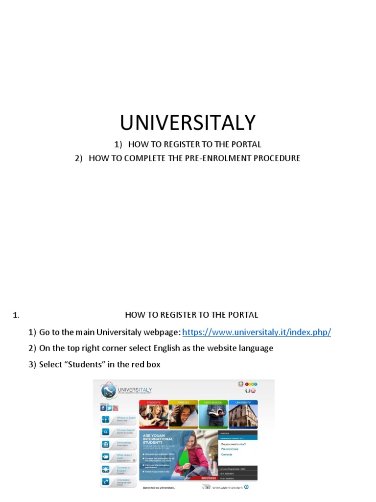 2021 Guide Universitaly | PDF | Login