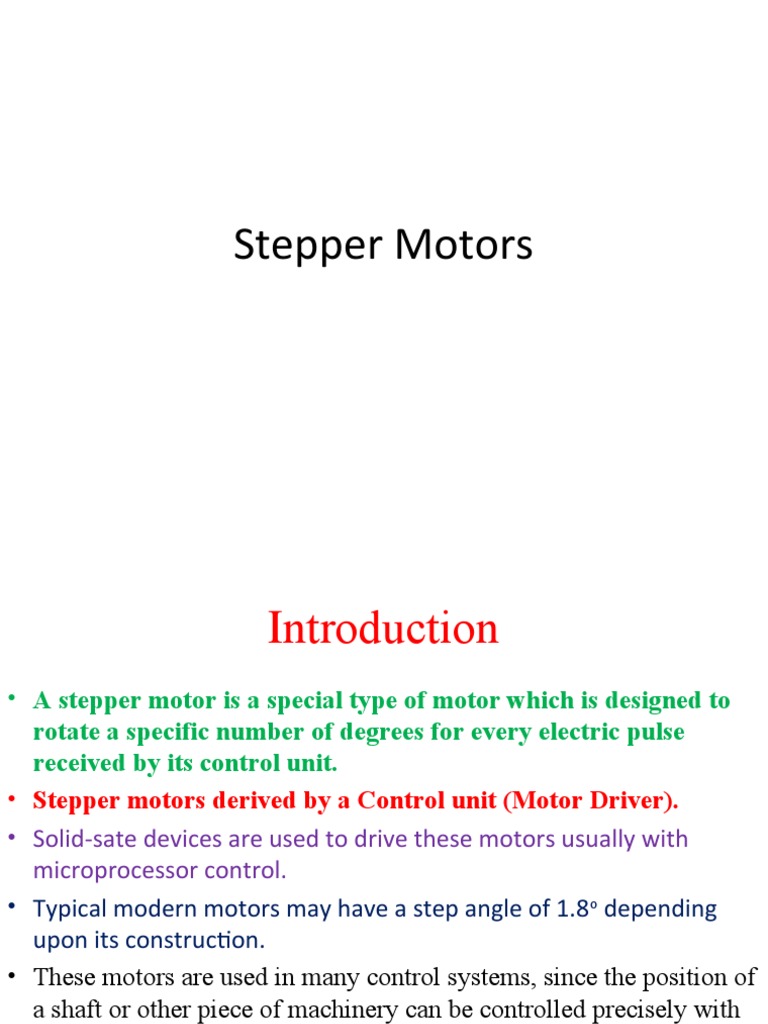 Steper Motors | PDF | Electric Motor | Magnetic Field