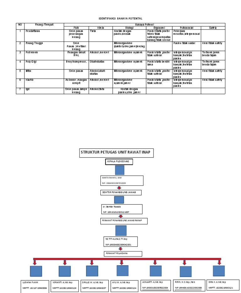 Struktur Organisasi Rawat Inap | PDF