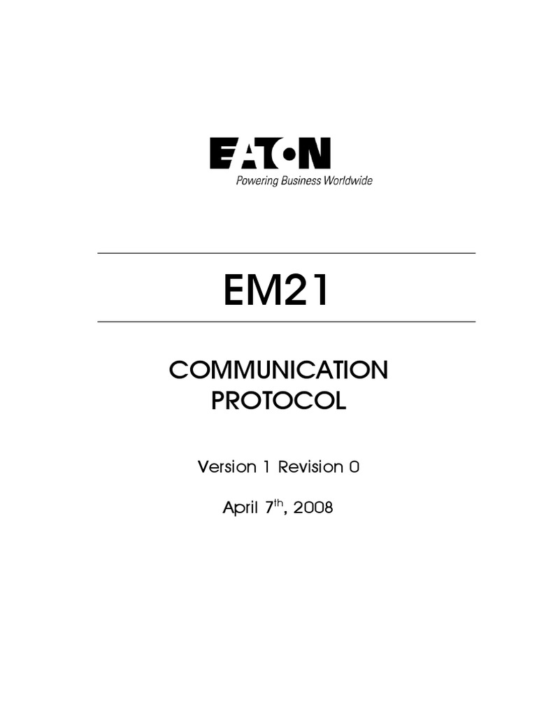 EM21 Modbus | PDF | Integer (Computer Science) | Electrical Engineering