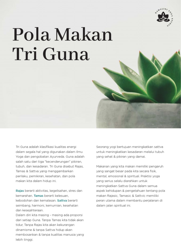 Pola Makan Tri Guna | PDF | Kesehatan Holistik