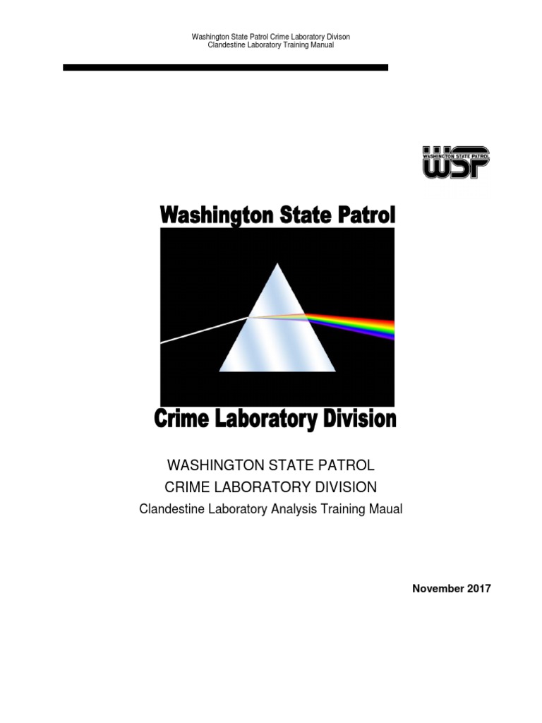 Clandestine Lab Training Manual | PDF | Chemistry | Physical Sciences