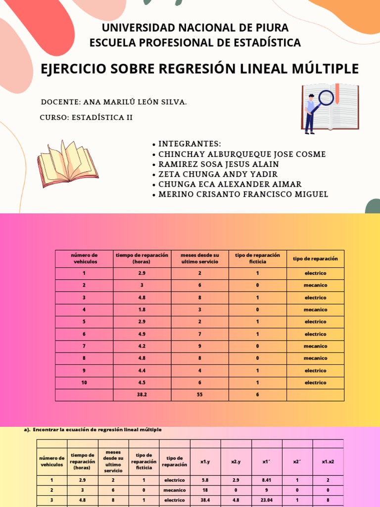 Regresión Lineal Múltiple | PDF | Inferencia estadística | Econometría