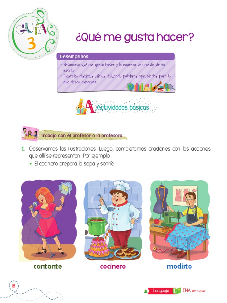 G2-Guía3-Qué Me Gusta Hacer | PDF