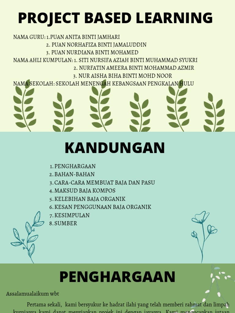 Project Based Learning: 3. Nur Aisha Biha Binti Mohd Noor | PDF