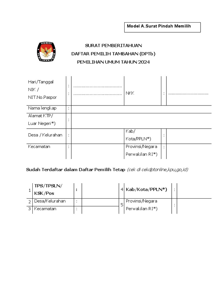 Formulir Dan Form Rekap | PDF