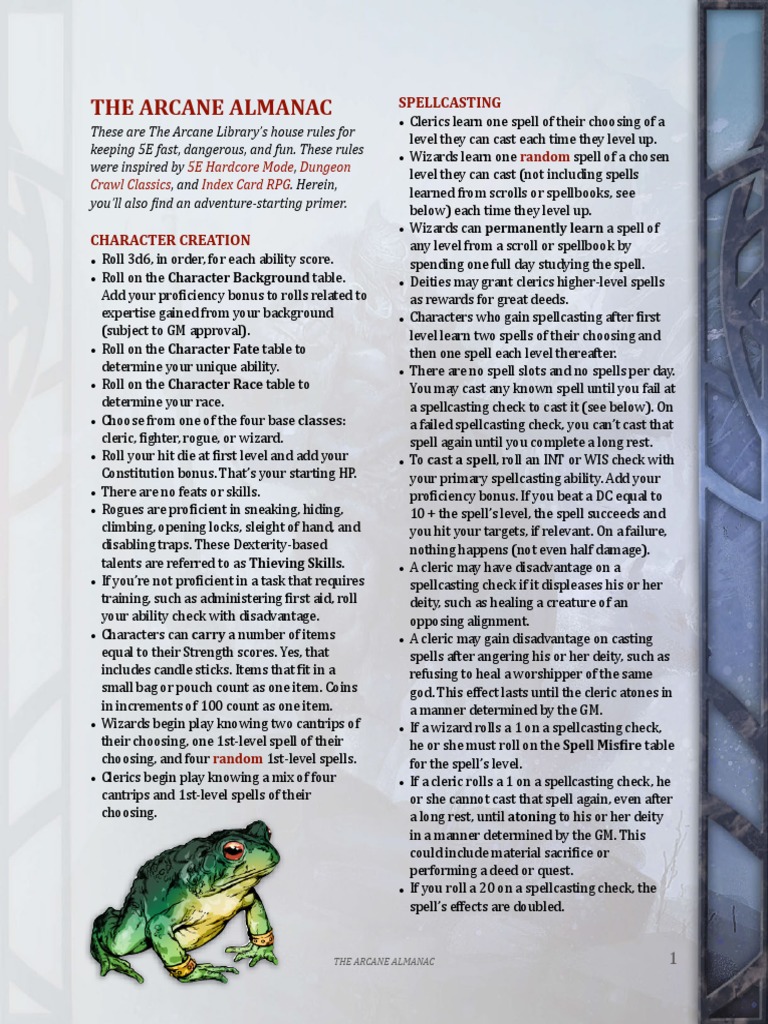 The Arcane Almanac (Preview) | PDF | Copyright | License